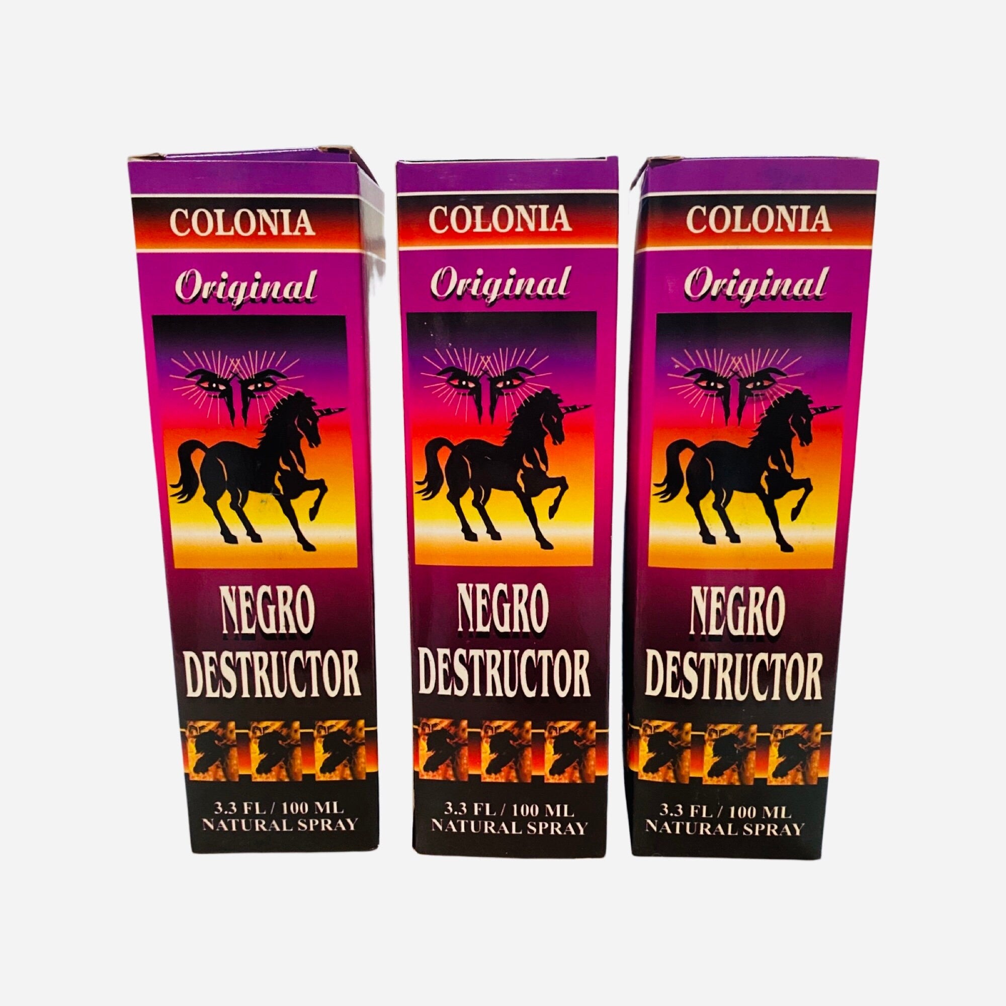 NEGRO DESTRUCTOR Perfume Colonia Espiritual Black Destroyer Cologne Sp ...